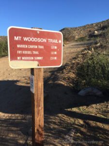 Hike to Potato Chip Rock from Mt. Woodson Trail at Lake Poway