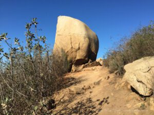 Hike to Potato Chip Rock from Mt. Woodson Trail at Lake Poway