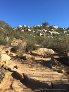 Hike to Potato Chip Rock from Mt. Woodson Trail at Lake Poway