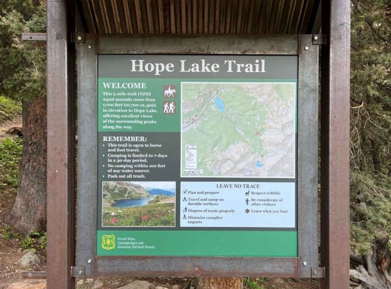 Hope Lake Trail near Telluride, Colorado